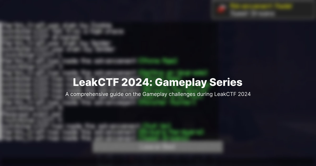 L3akCTF 2024: Searching for mh4cker1337 | strn.dev